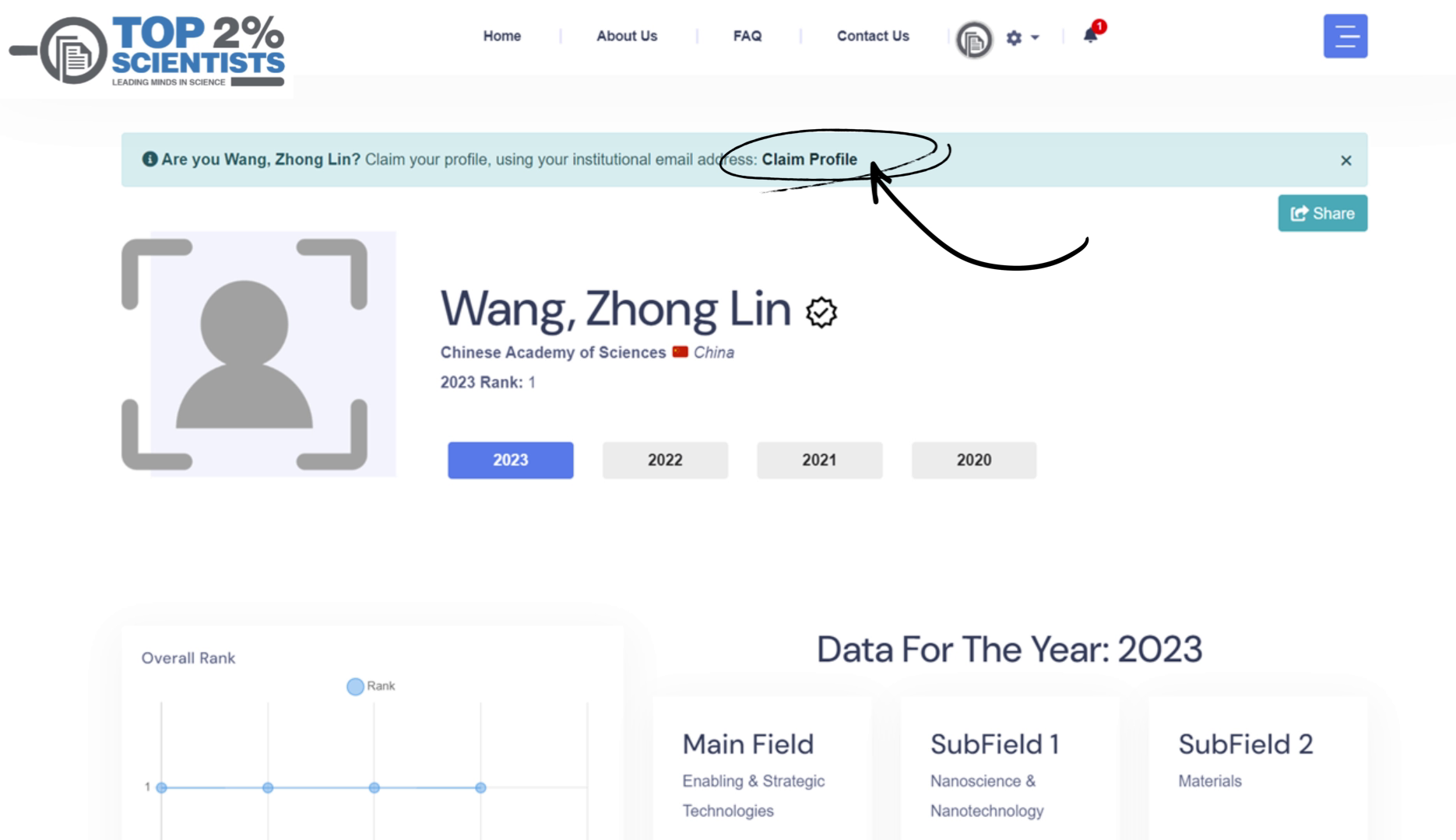 Claim Your Top 2% Scientists Profile (2024) - Top 2% Scientists